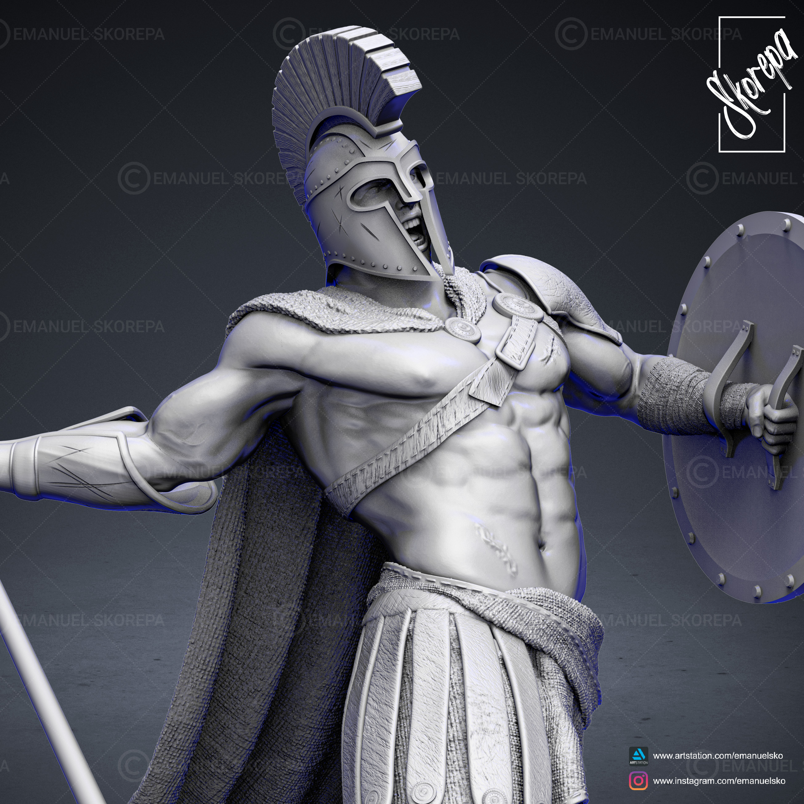 🏛️ SPARTAN・ 3D File for ・Cults