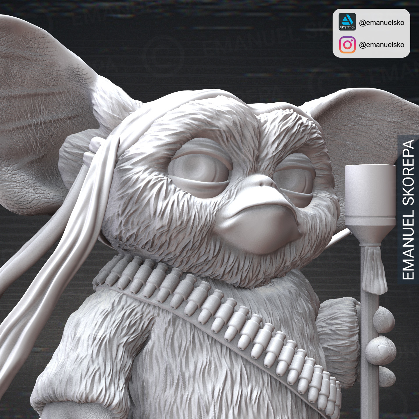 🎬 Gizmo Rambo・ 3D File for ・Cults