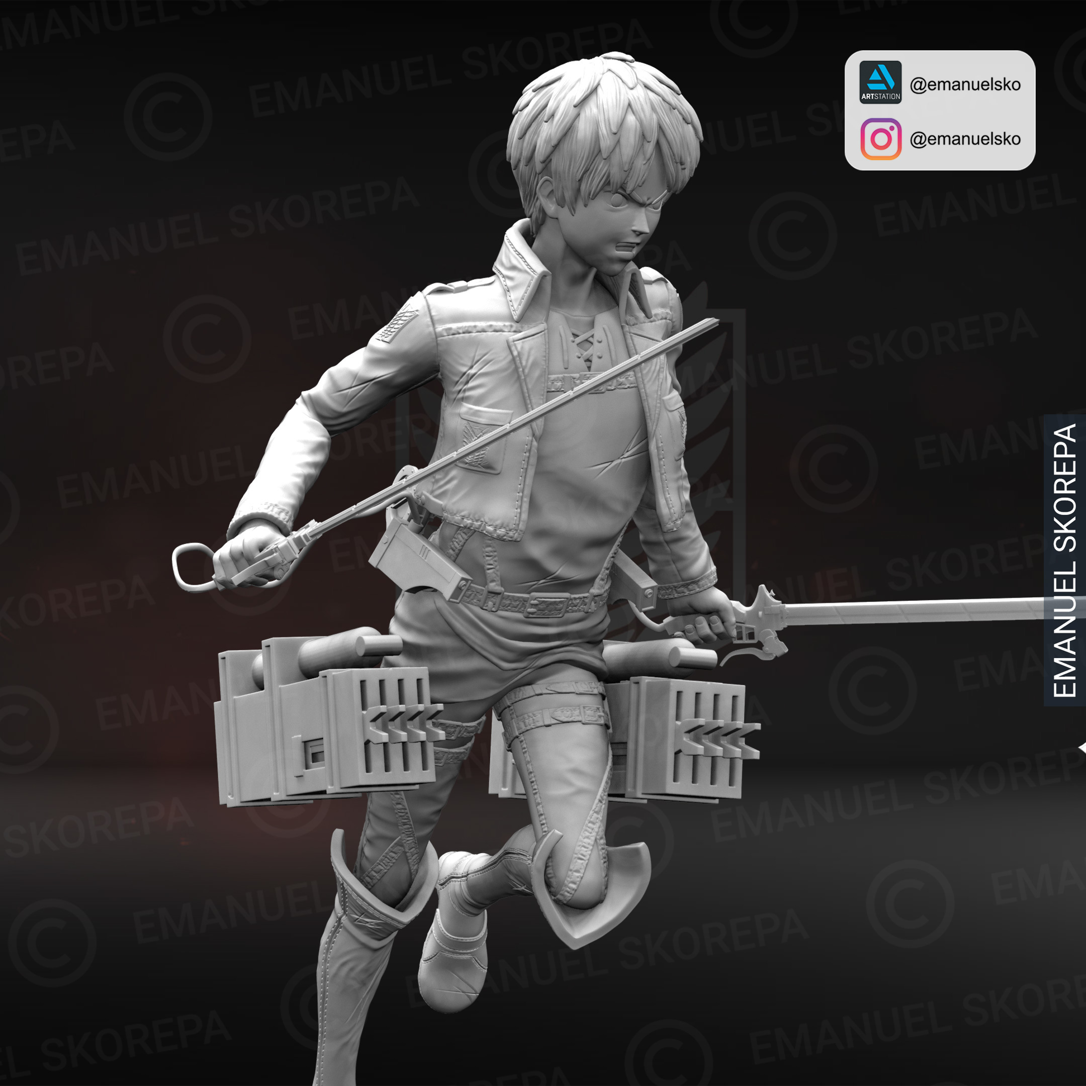 🇯🇵 ATTACK ON TITAN・ 3D File for ・Cults