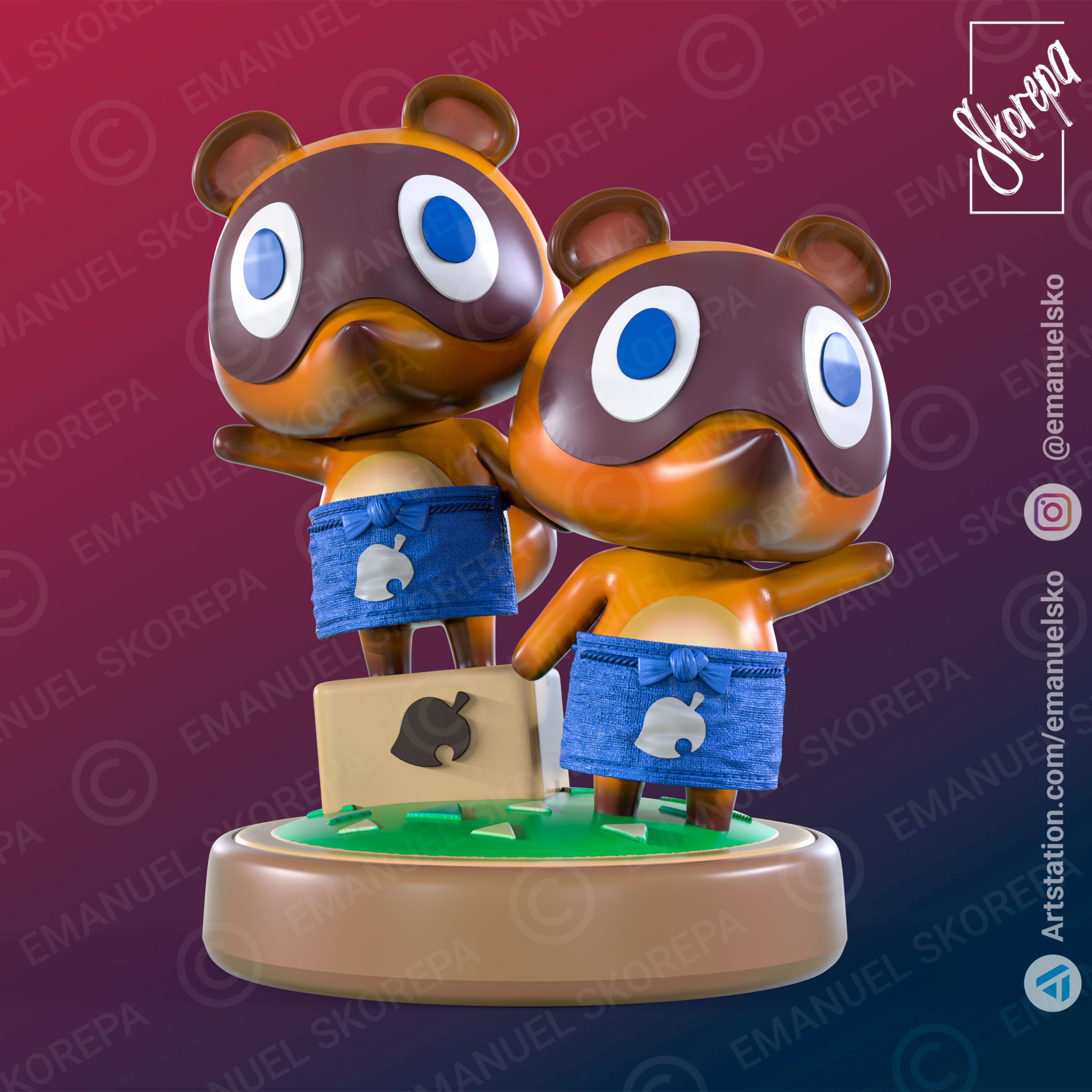 3D file Timmy and Tommy - Animal Crossing 🎨 ・3D printer design to ...