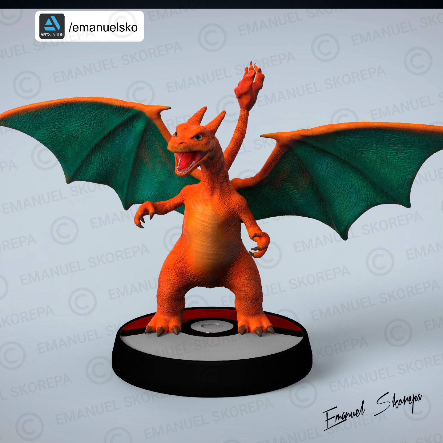 3D file Charizard 👾 ・3D print model to download・Cults