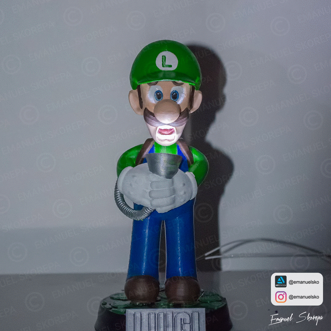 3D print Luigi Lamp • made with MK2S・Cults