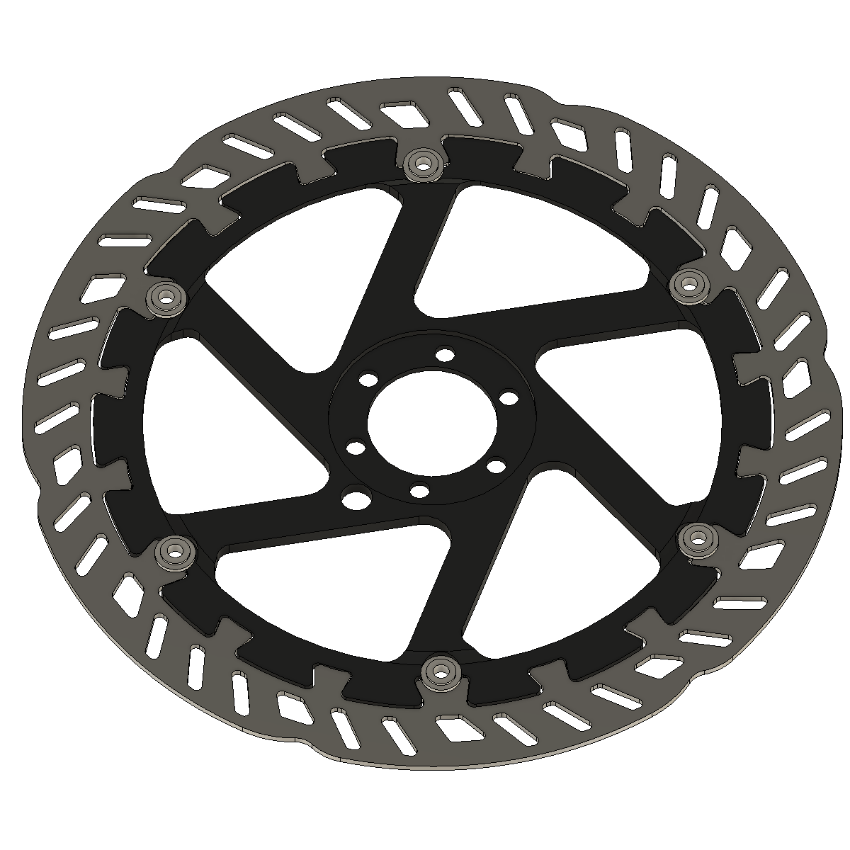 Fichier OBJ Magura Rotor MDR-P 220mm 6-Bolt - Maquette 💭 (STEP)・Modèle ...