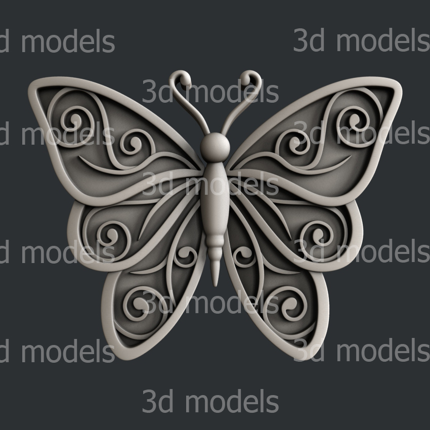 STL file Set butterfly 🦋 ・3D printable model to download・Cults