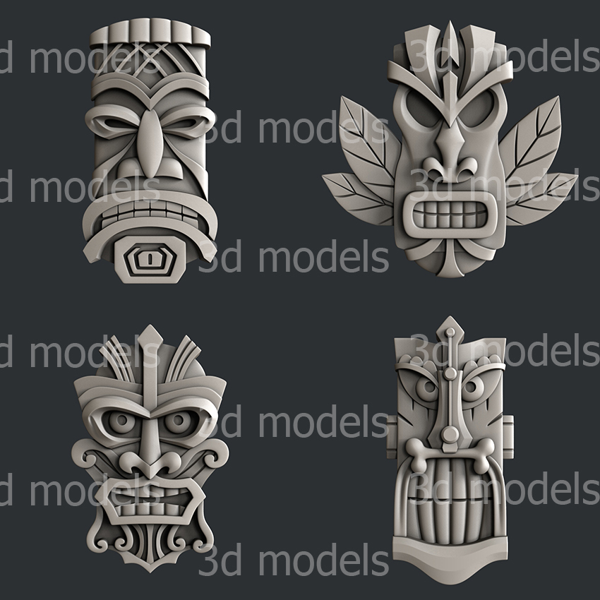 🖨️ Totem set2・ STL File for ・Cults