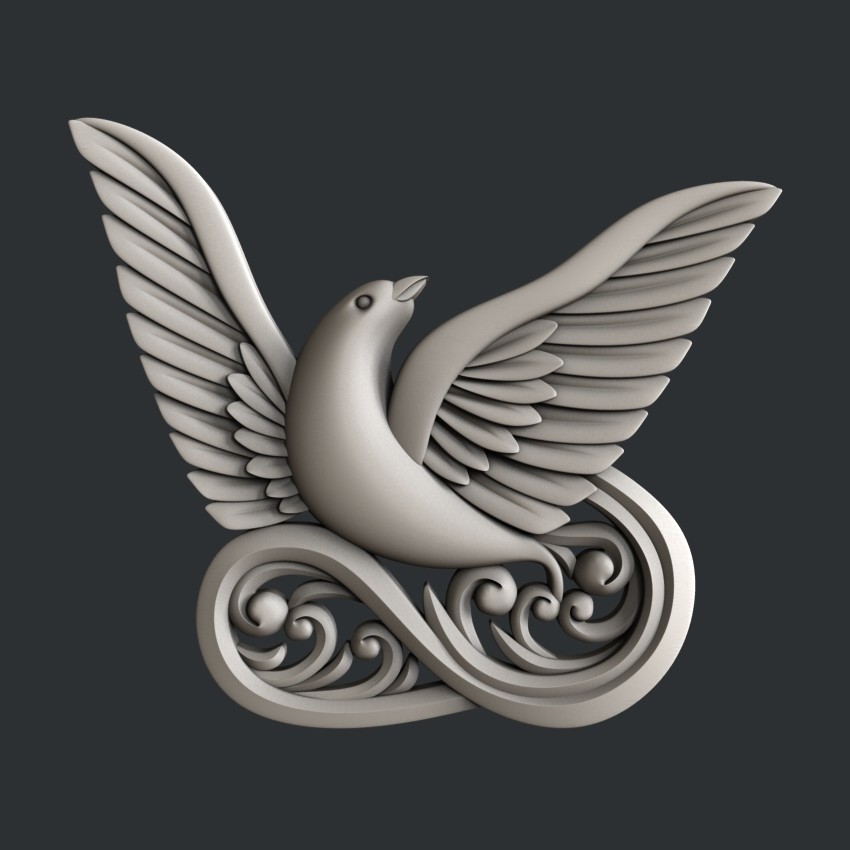 STL file Dove 🕊️ ・3D printing design to download・Cults