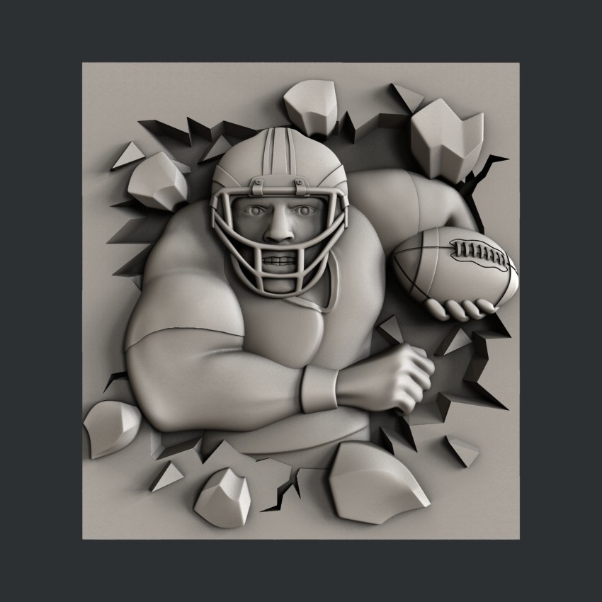 STL file American Football 🏈 ・3D printer model to download・Cults