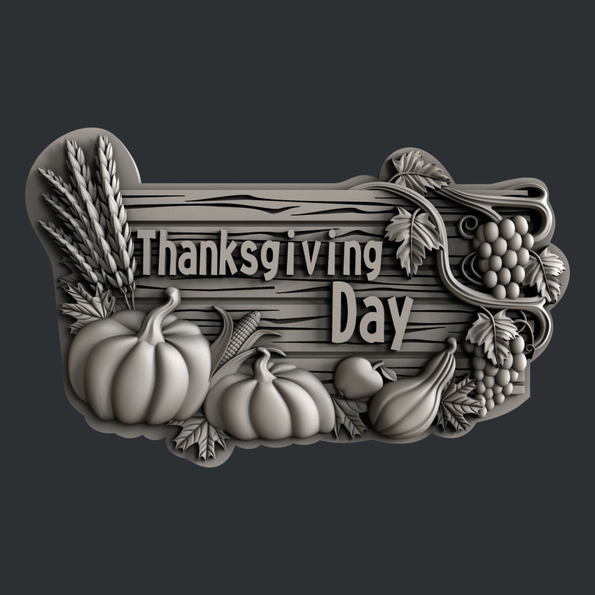 STL file thanksgiving day 🖨️ ・3D printer model to download・Cults