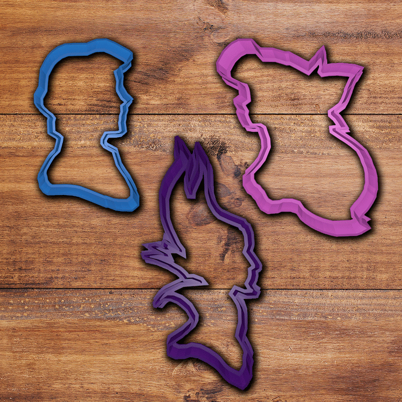 STL file Disney Sleeping beauty cookie cutter set 😴 ・3D print design to ...