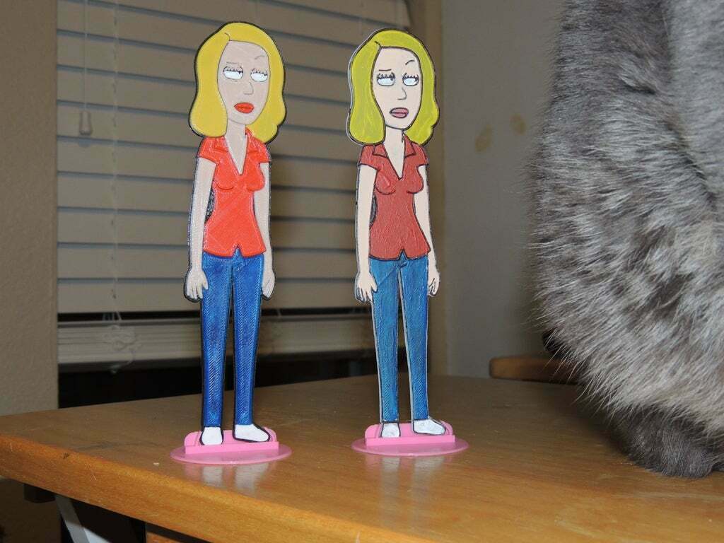 Free STL file Beth - Rick and Morty 👾 ・3D printable design to download ...