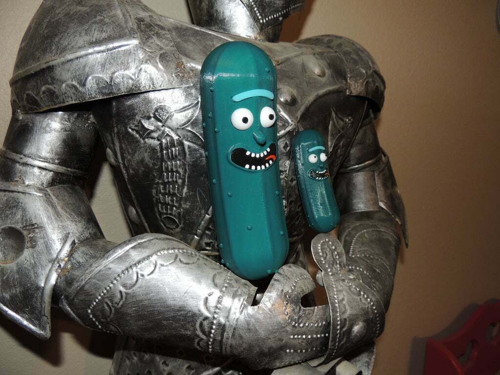 Archivo STL gratis Pickle Rick multicolor - para impresoras de un solo ...
