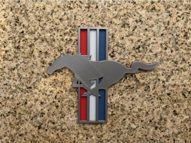 🚙 Ford Mustang Logo Sign・Free STL File for ・Cults
