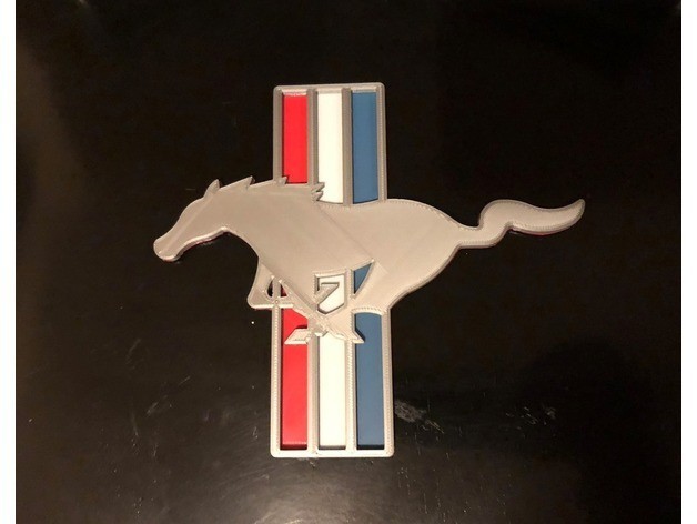 Free STL file Ford Mustang Logo Sign 🚙 ・3D printer design to download・Cults
