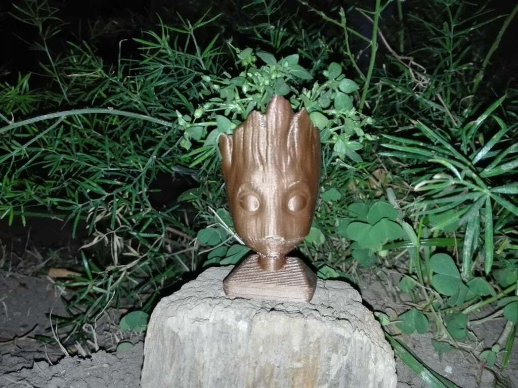 3D printed Baby groot head planter・Cults