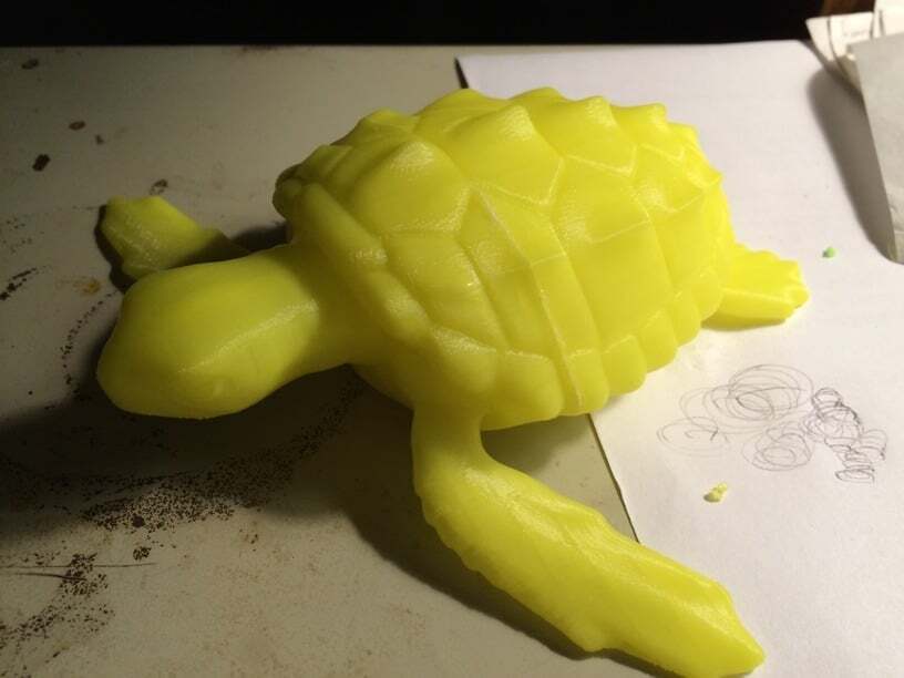 3D printable Loggerhead Sea Turtle (poseable)・Cults
