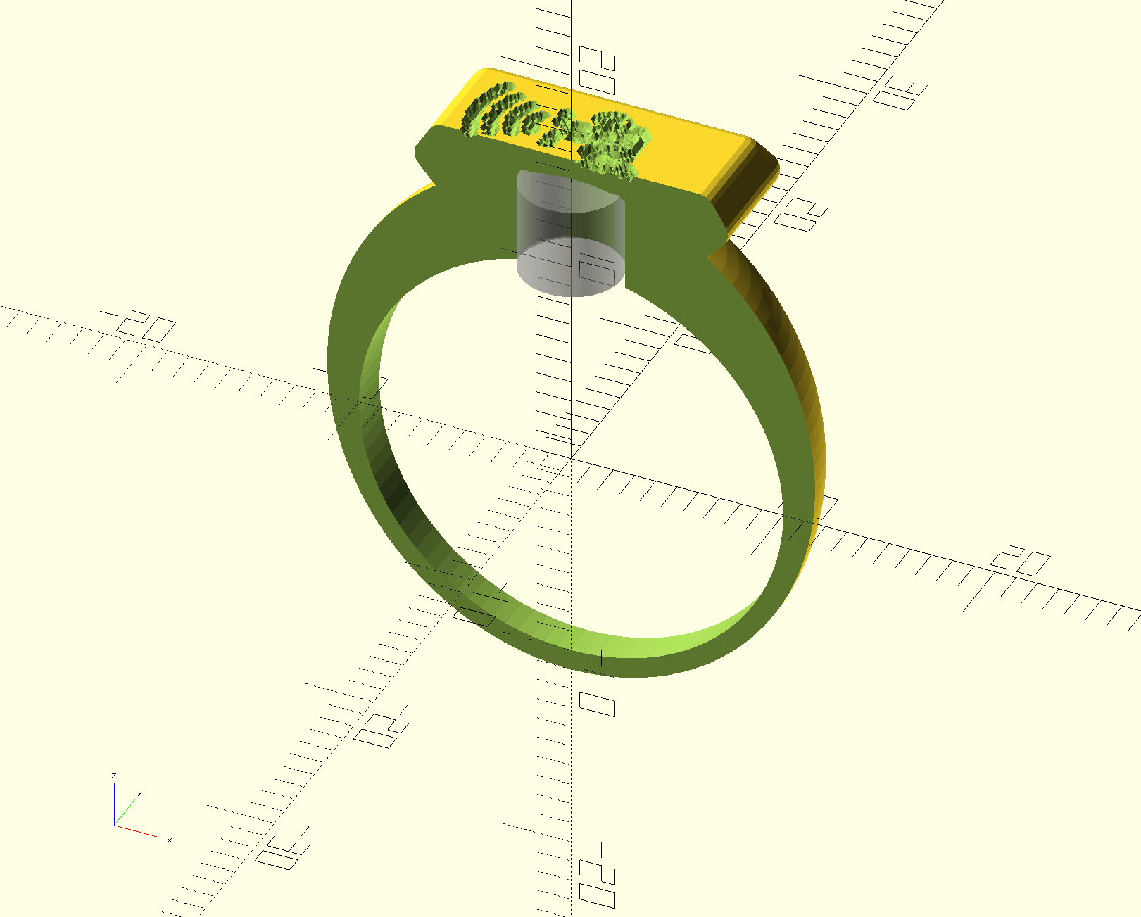 Archivo STL gratis RFID Hacking Signet Ring 💍 (SCAD)・Modelo de ...