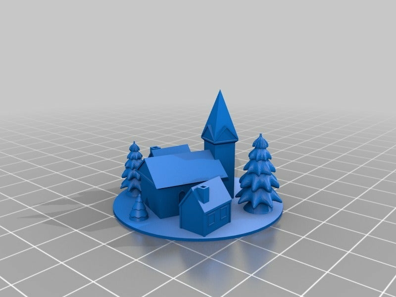 🎄 Christmas X-mas Winter Sceneries for LED Tealight・Free STL File for ...