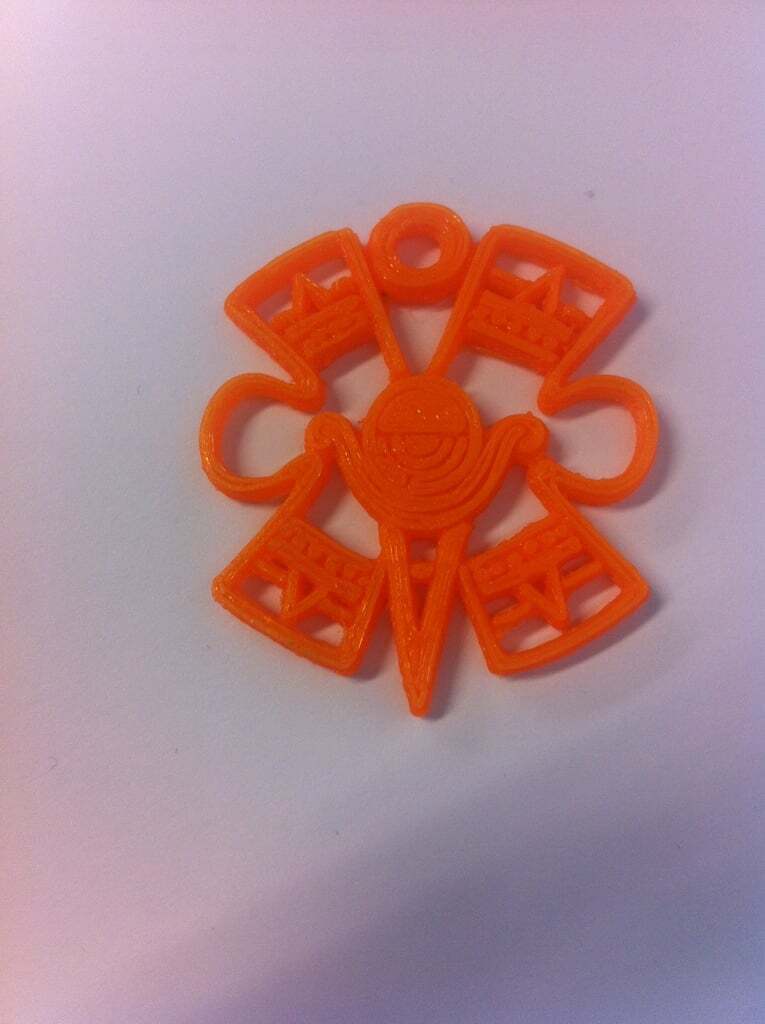 3D printed Four Eras Pendant・Cults