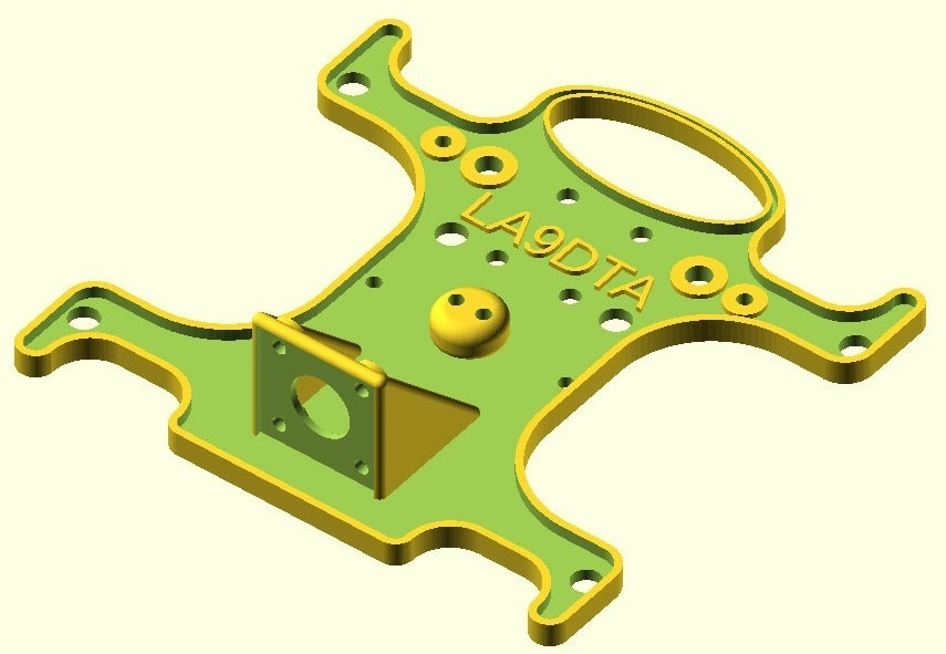 Free STL file QRP Portable Dipole Centerpiece ReMix 📶 (SCAD and GCODE ...