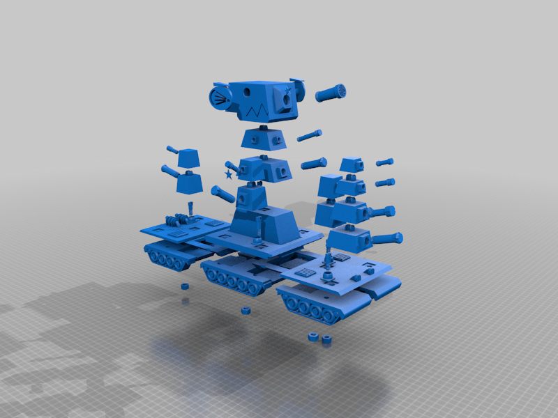 Free STL file Soviet Steel Monster KV-44 Super-Heavy Tank 👹 ・3D print ...