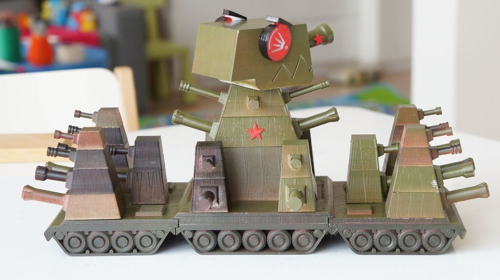 Free STL file Soviet Steel Monster KV-44 Super-Heavy Tank 👹 ・3D print ...