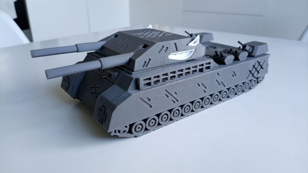 Free 3D file The famous cartoon Ratte tank 🪖 ・3D printer design to ...