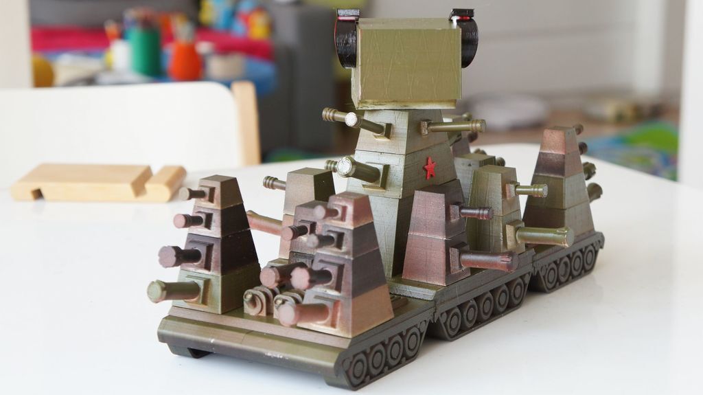 👹 Soviet Steel Monster KV-44 Super-Heavy Tank・Free STL File for ・Cults