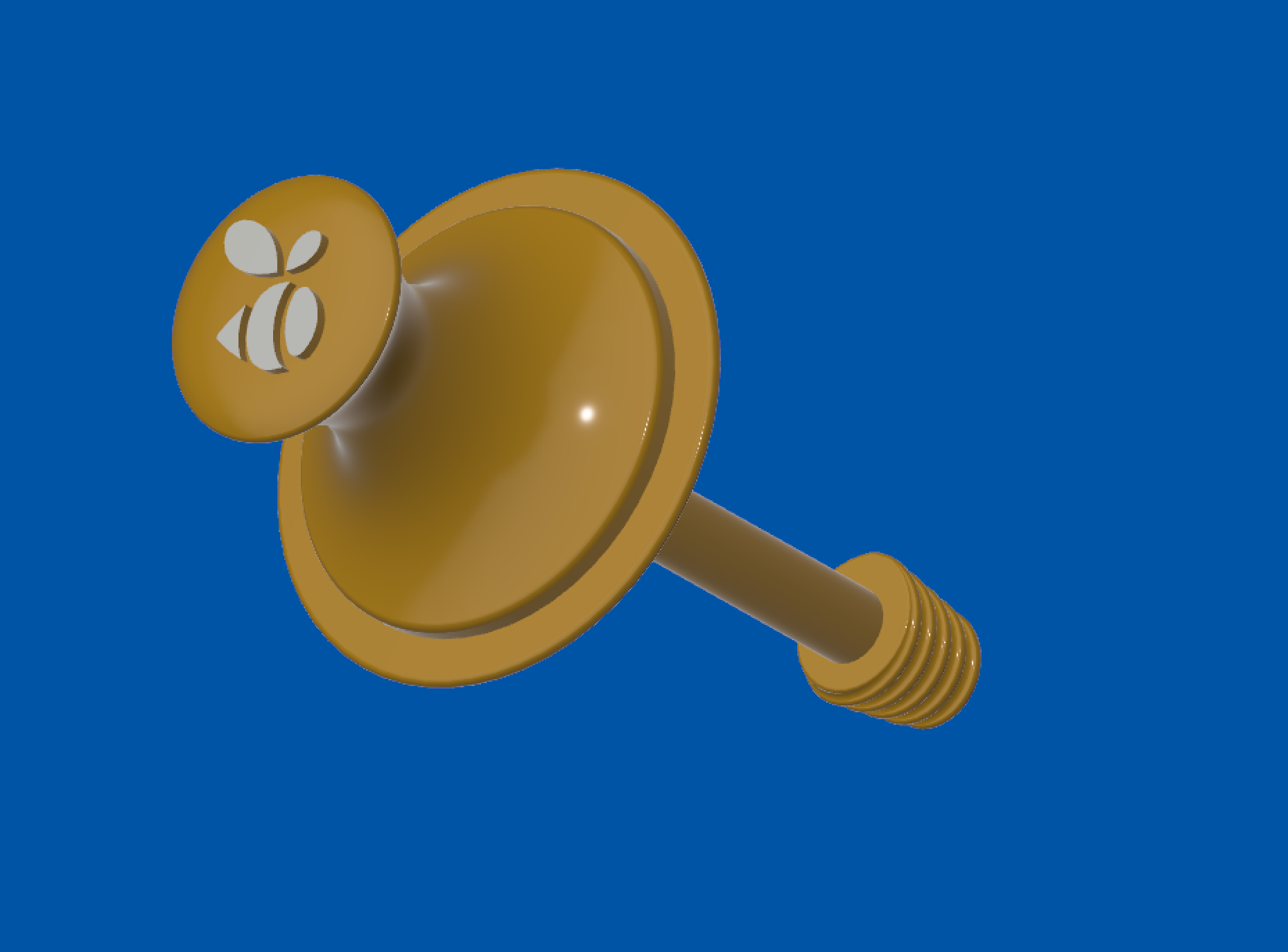 🍯 Honey Dipper with Lid・Free STL File for ・Cults