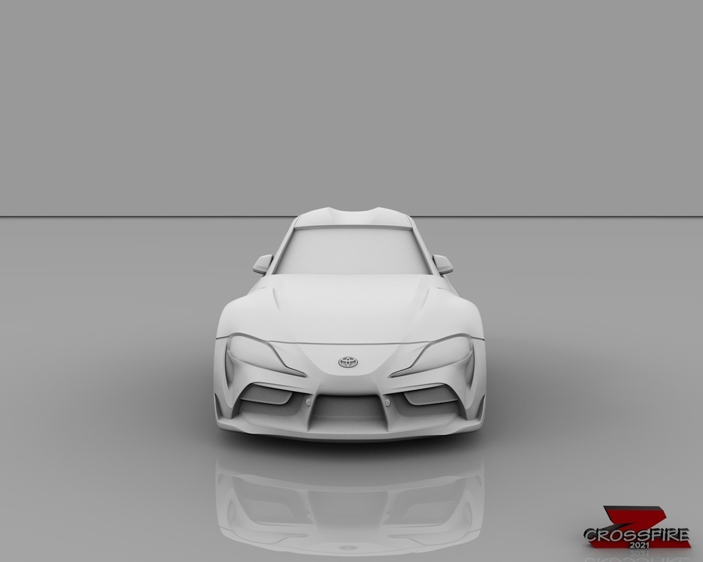 STL file Toyota Supra MK5 Comic Car 🚗・3D printable model to download・Cults