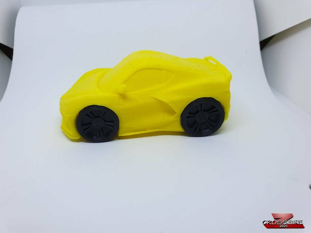 STL file Corvette C8 Comic-Car 🚗 ・3D printable model to download・Cults
