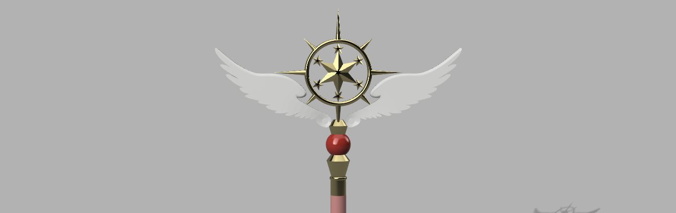 📁 STL (digital) File of Sakura Card Captor Clear Card Scepter・ 3D File ...