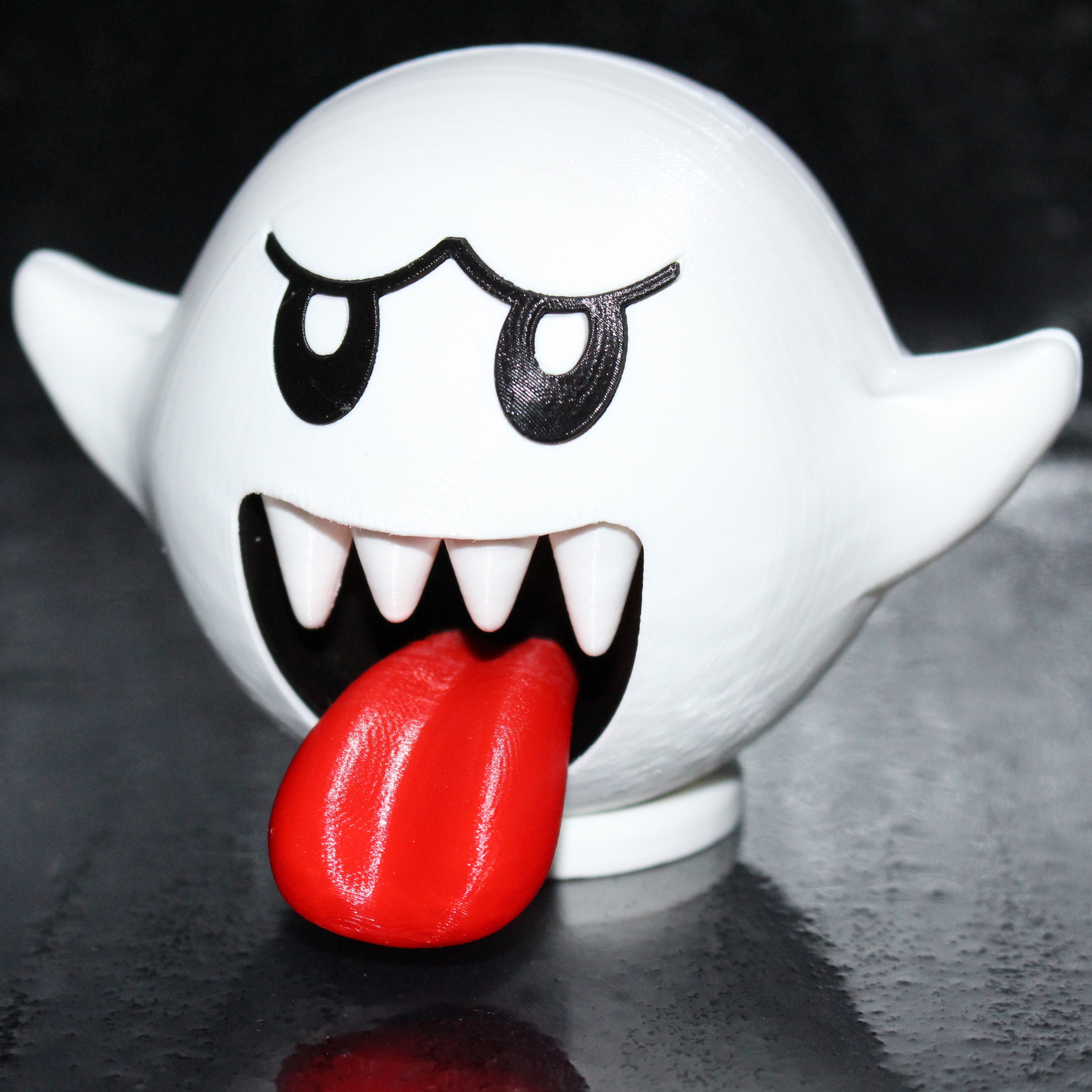 3D printed Boo from Mario games - Multi color • made with Anet A8・Cults