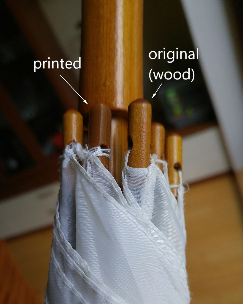 Free STL file Umbrella Rib Tip ☂️ ・3D printable object to download・Cults