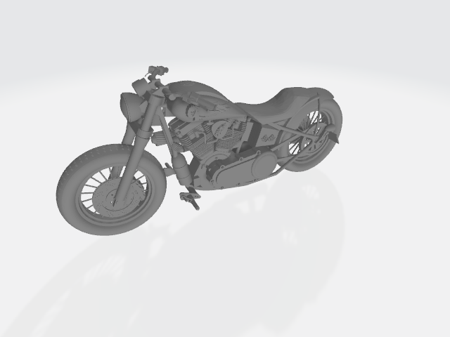 STL file harley-davidson bobber turbo 🏍️ ・Template to download and 3D ...