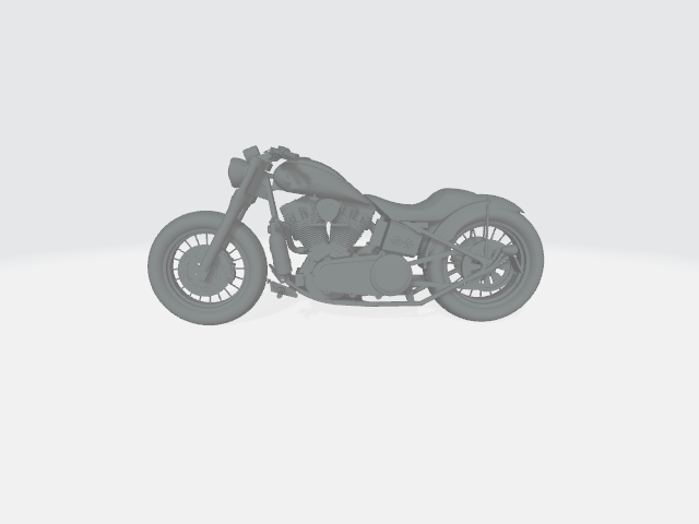 STL file harley-davidson bobber turbo 🏍️ ・Template to download and 3D ...