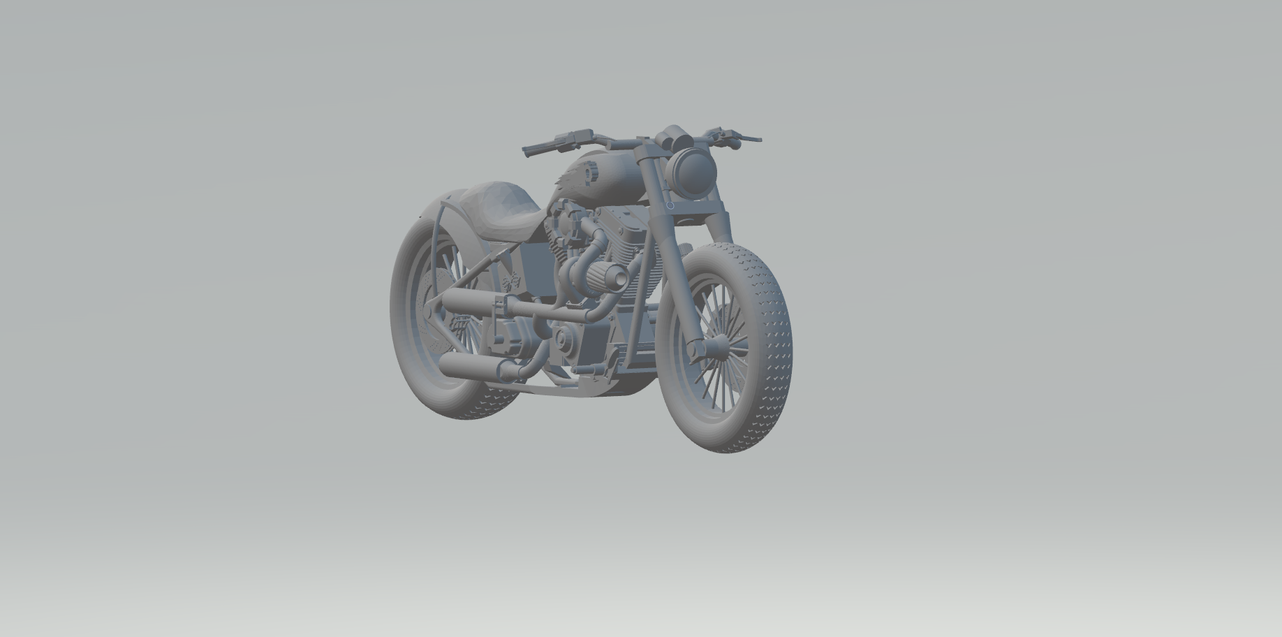 STL file harley-davidson bobber turbo 🏍️ ・Template to download and 3D ...