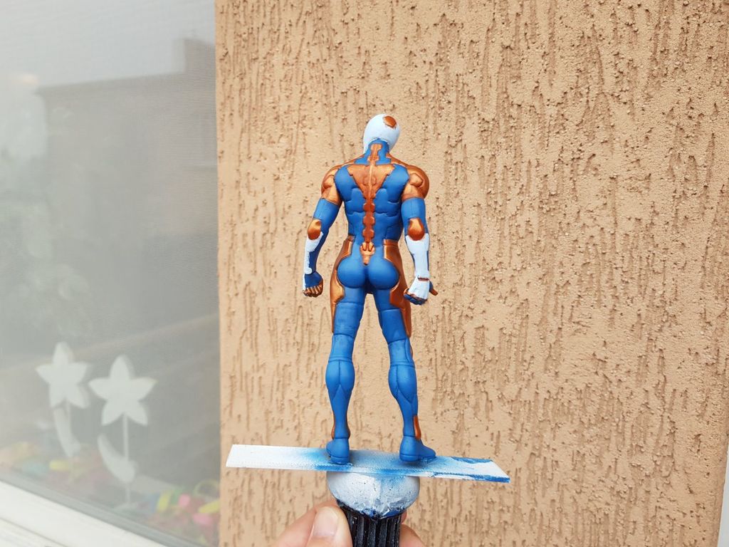 🥷 Ninja Gray Fox Stand with Revolver Ocelot cut off hand By Chris Vian ...
