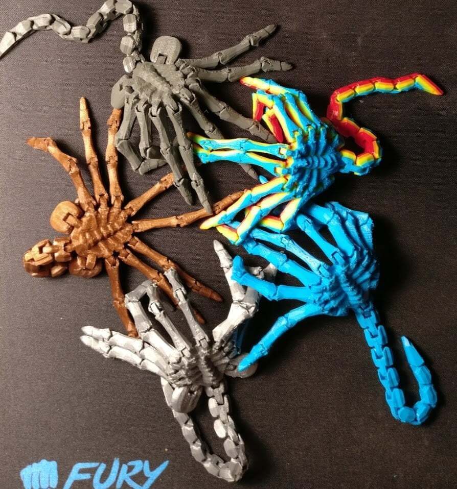 👽 Flexi-Facehugger・3D Print・Cults