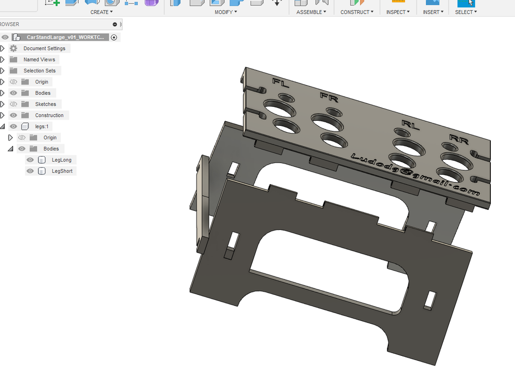 🚗 RC Car stand foldable・Free 3D File for ・Cults