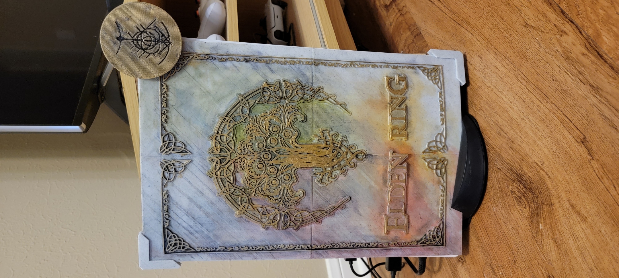 💍 PS5 Plate - Elden Ring・ STL File for ・Cults