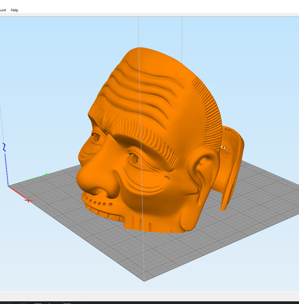 STL file Kojo Mask (Old Man) 👴 ・3D print object to download・Cults