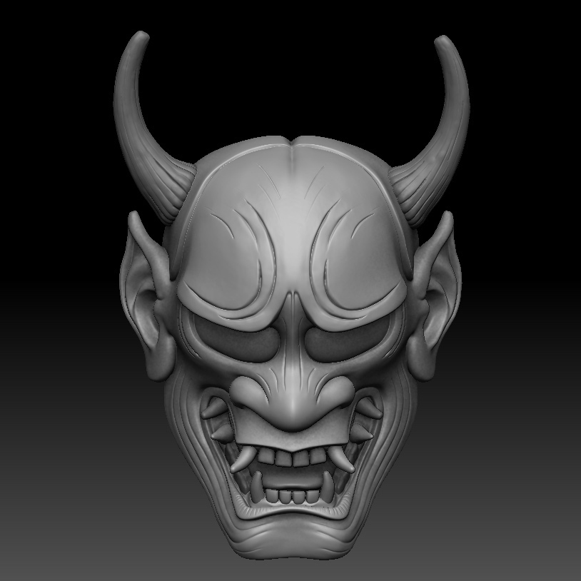 STL file Traditional Japanese Masks COLLECTION 👹 ・3D printing idea to ...