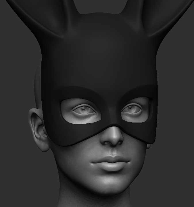 STL file BLACK RABBIT MASK 🐇 ・3D printing idea to download・Cults
