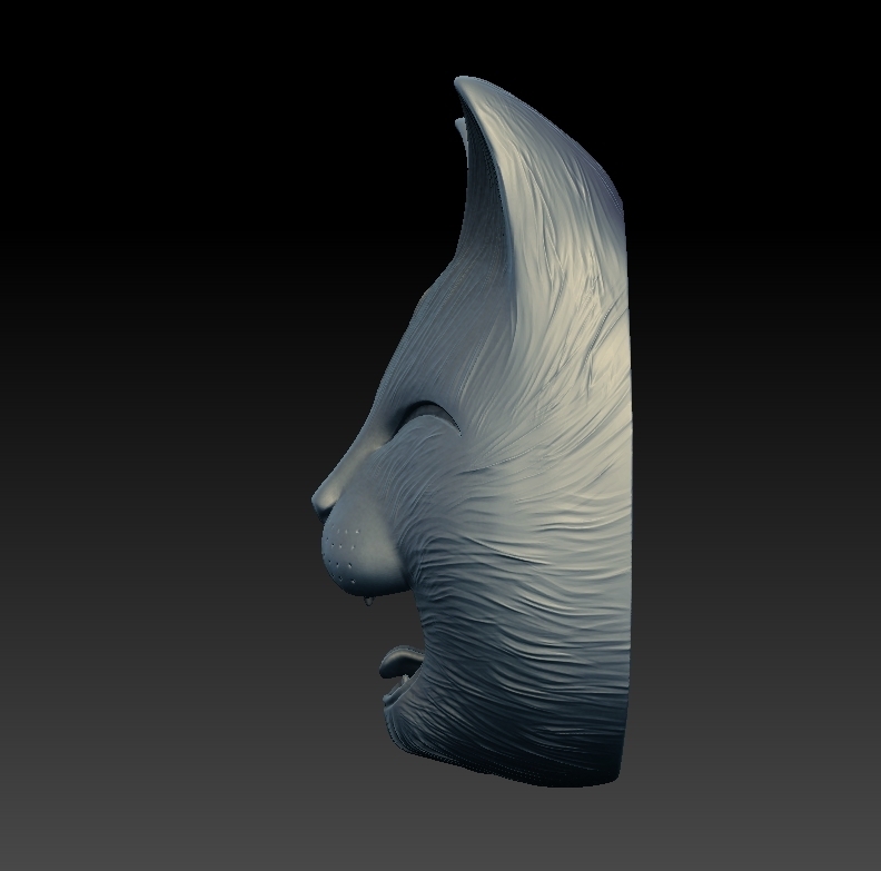 STL file HAPPY CAT Mask 🐱 ・3D print design to download・Cults