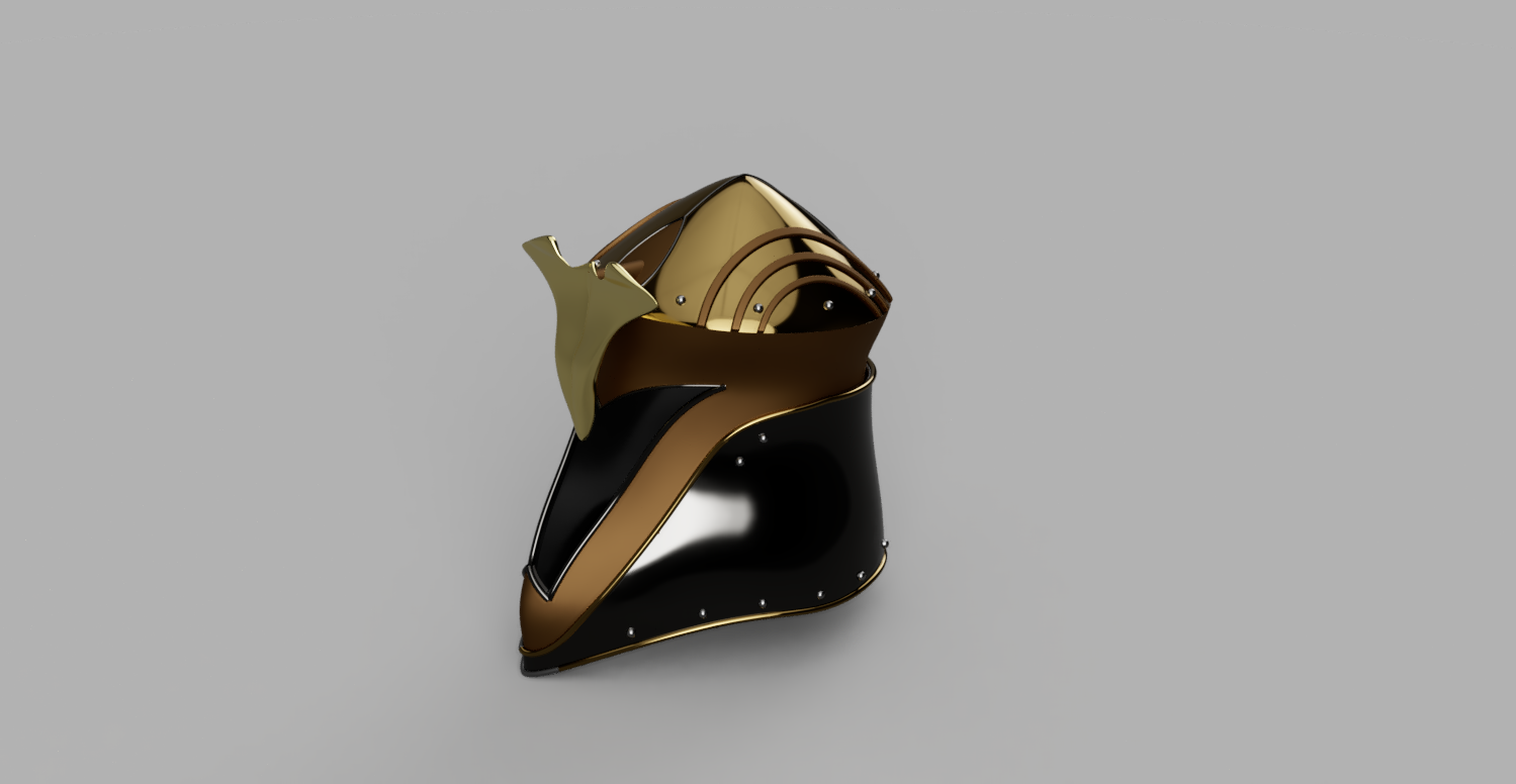 STL file heroic fantasy helmet 🪖 ・Model to download and 3D print・Cults
