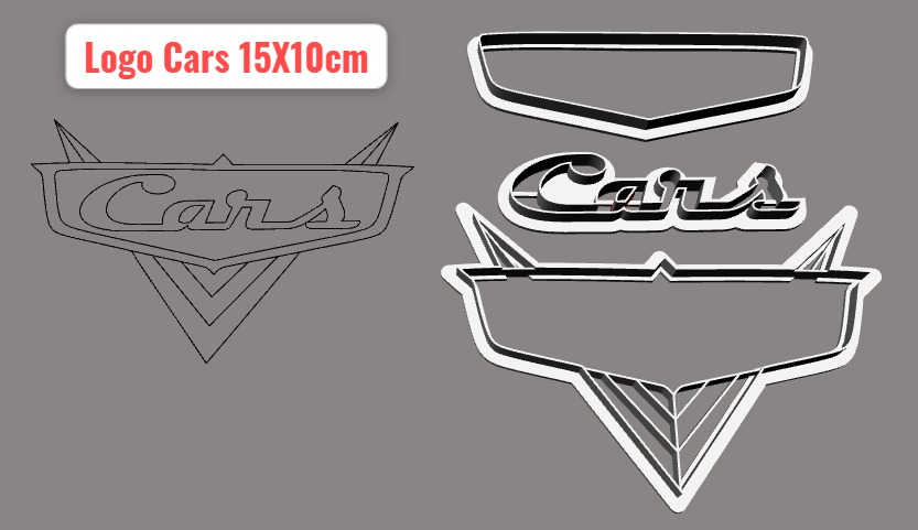 Fichier STL COLLAGE DE LOGOS DE VOITURES 👽 ・Modèle à télécharger et à ...
