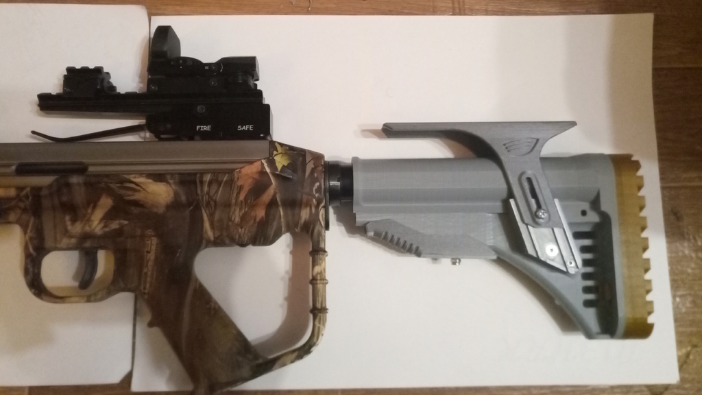 👽 Buttstock AR15 airgun・Free 3D File for ・Cults