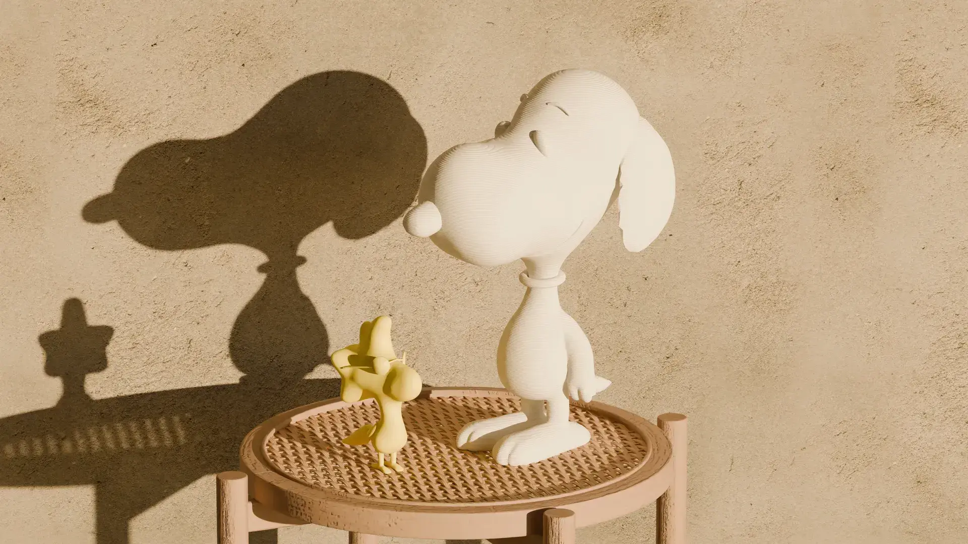 🥜 Snoopy and Woodstock (Peanuts) - Home Decoration・Free 3D File for ・Cults
