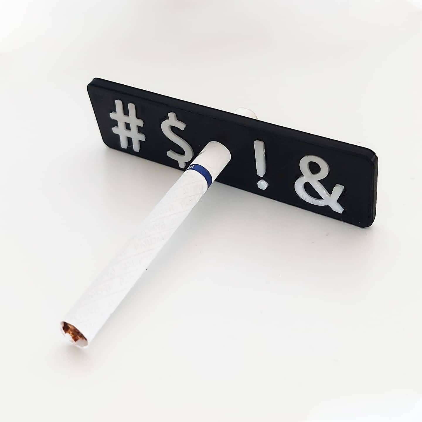 🚬 censor curse word cigarette holder・Free STL File for ・Cults