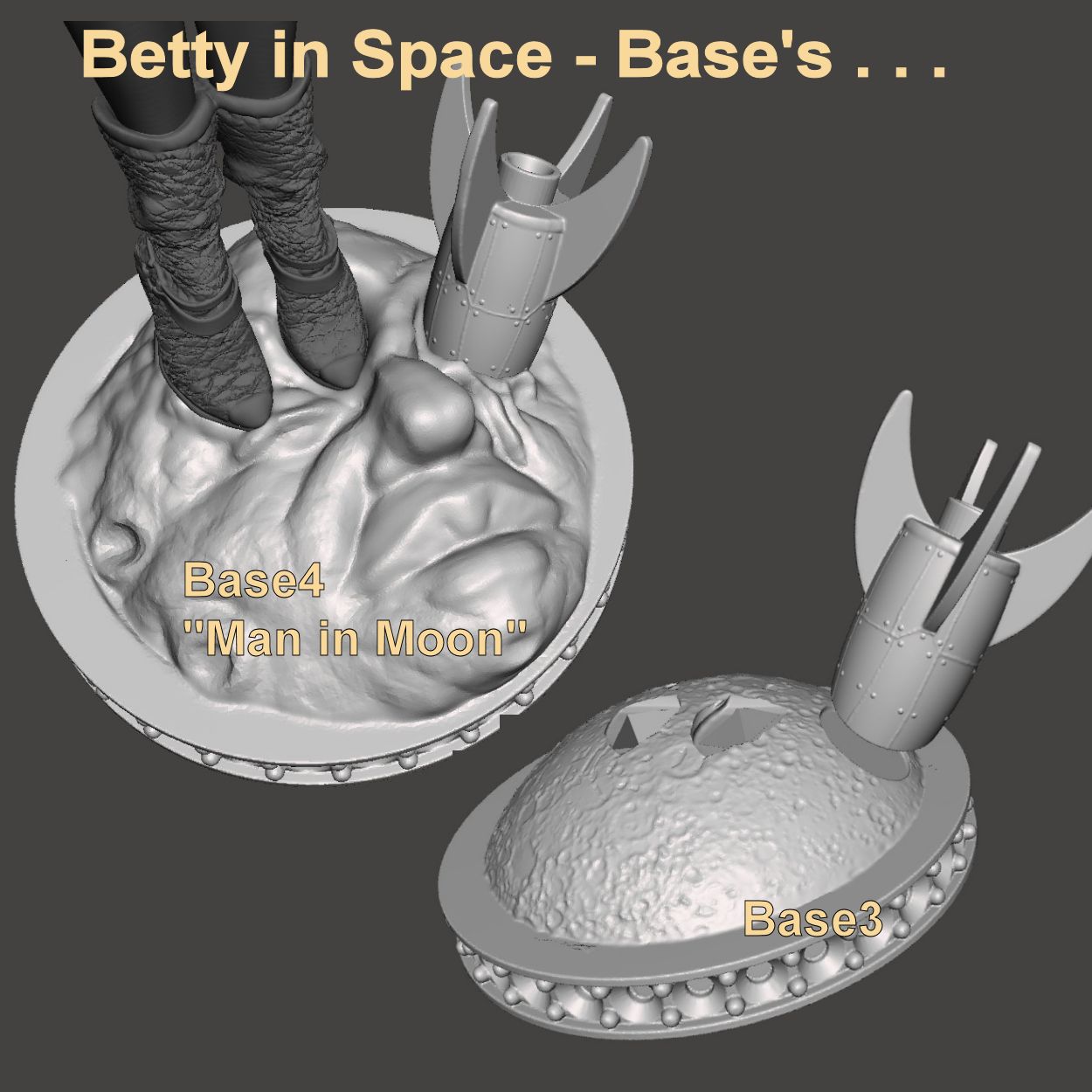STL file Betty in Space PinUp - by SPARX 🛰 ・3D printing model to ...